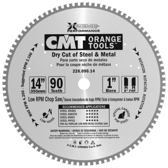 CMT Orange Tools CMT XTreme Industrielle Kreissägeblätter für Edelstahl ...